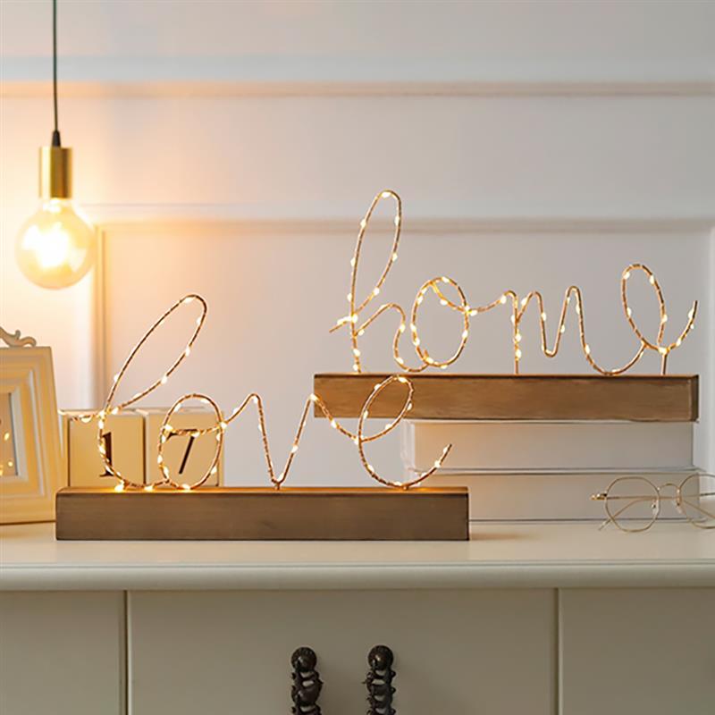 LOVE & HOME LED SIGN – That Organized Home